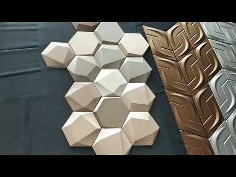3D/4D wall panels product show - YouTube