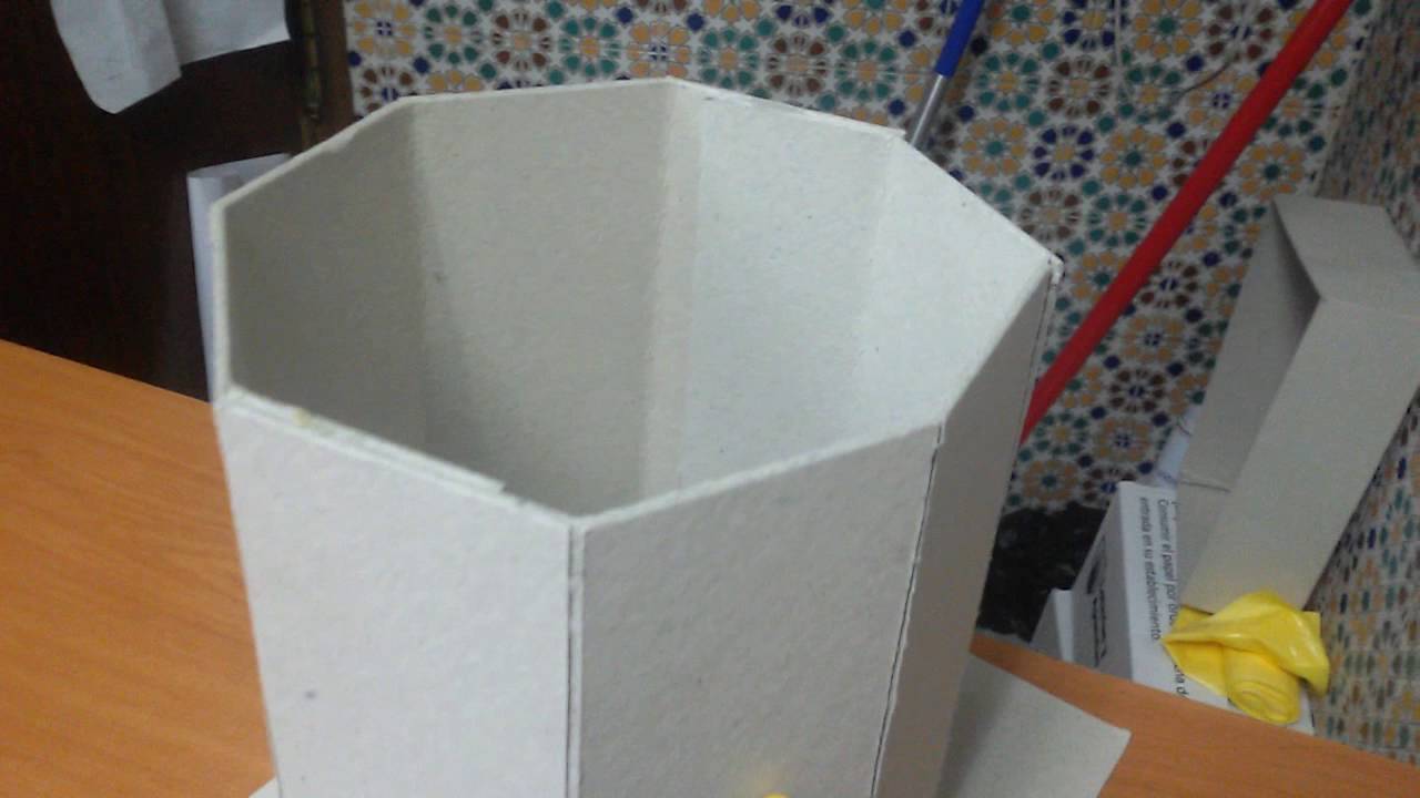 hacer macetero de carton - YouTube