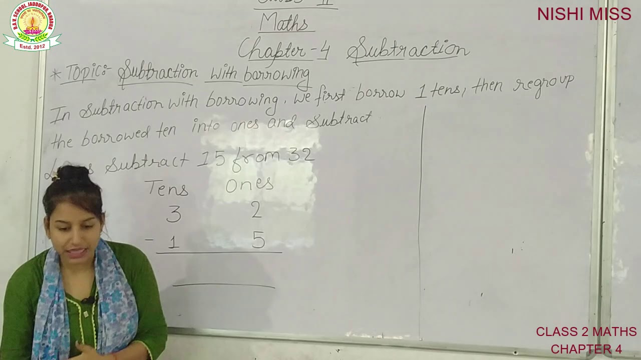 Dav School Tutorial Class 2 Maths Chapter 4 By Nishi Miss Youtube