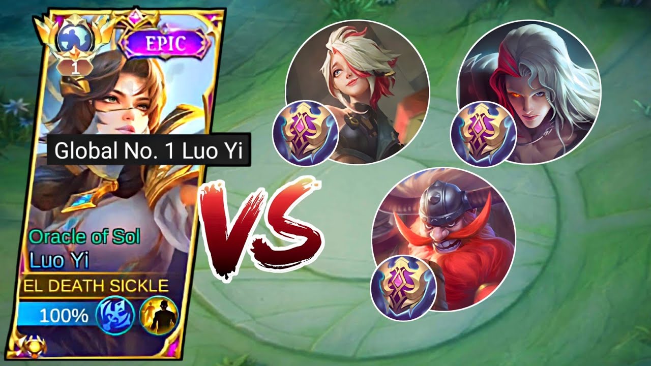GLOBAL LUO YI VS 3 ATHENA SHIELD IN MYTHICAL HONOR😮‍💨 | LUO YI BEST BUILD 2023 | MLBB - YouTube