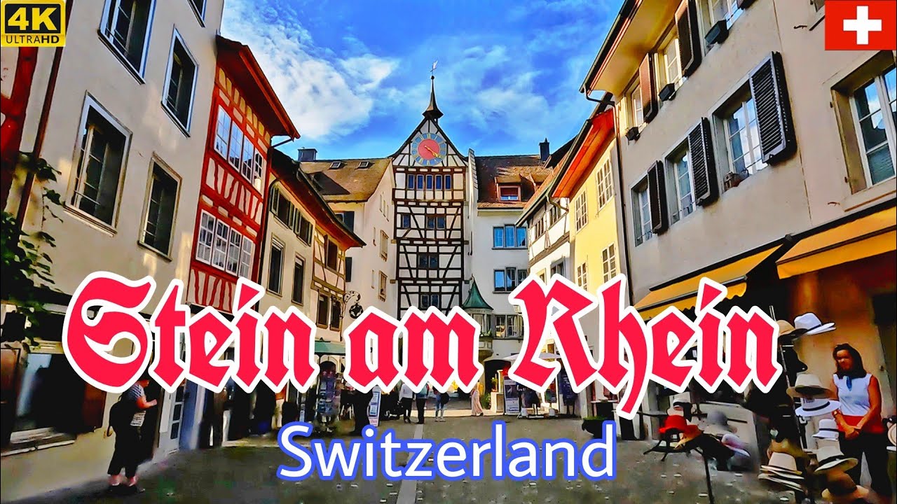 Stein am Rhein Switzerland🇨🇭| 4K walking Stein am Rhein/A charming ...