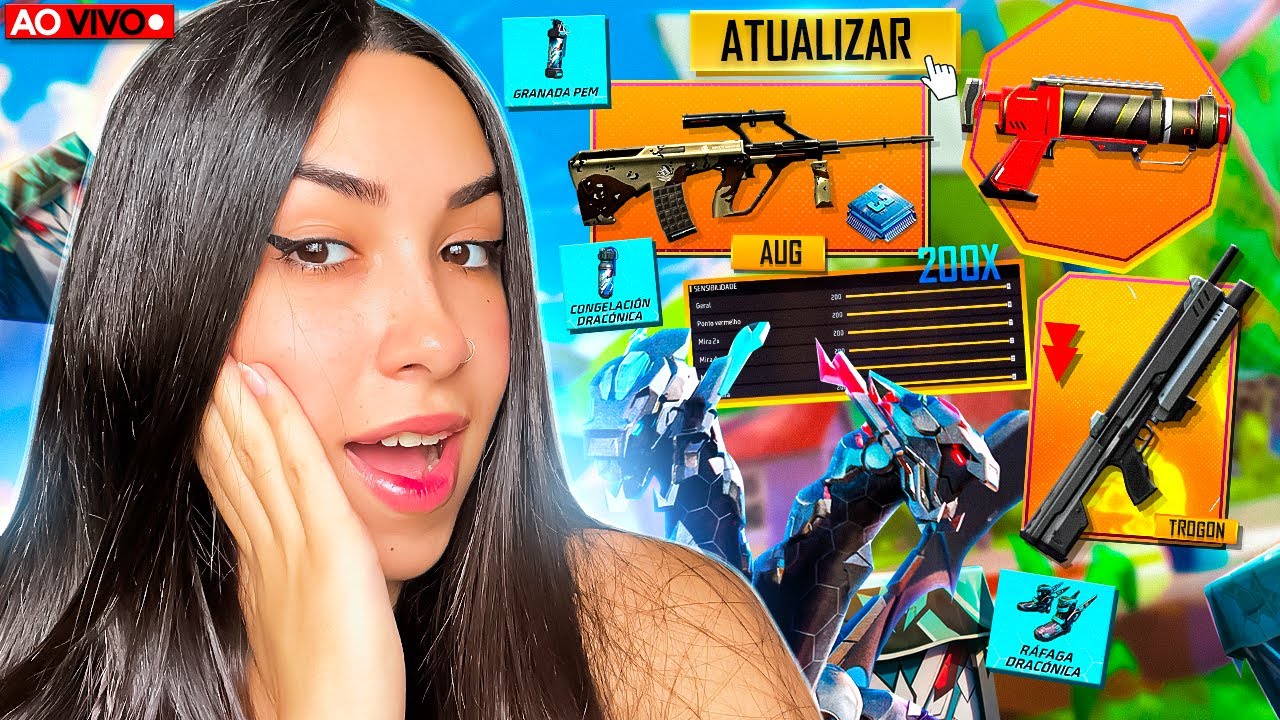 🔥 TESTANDO A NOVA ATUALIZAÇÃO 🔥 MUITA NOVIDADE! 😱🔥 FREE FIRE AO VIVO 🔥 ...