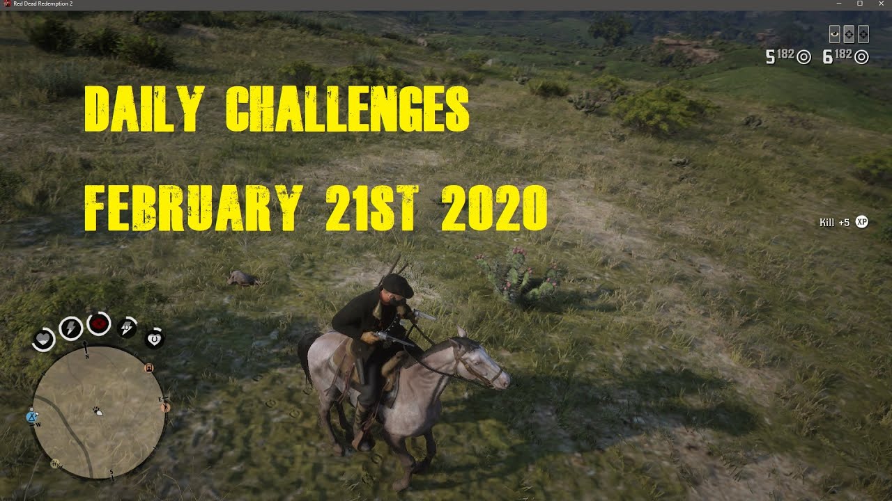 RDR2 Daily Challenges 21-02-2020 - YouTube