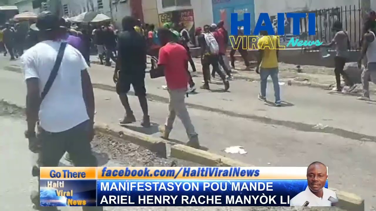 Haiti Manifestation Moise 7 Septembre 2022 Anpil kout Ròch tire sou ...