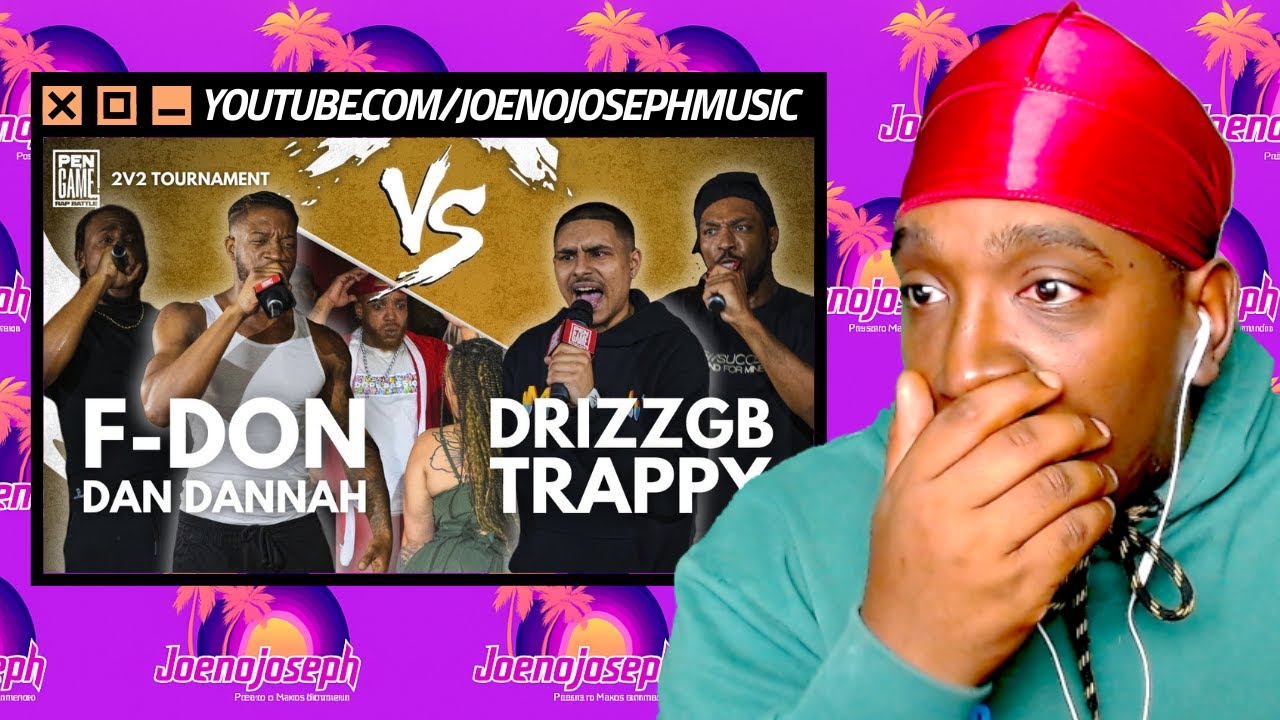 AMERICAN REACTS TO DRIZZGB & TRAPPY vs F-DON & DAN DANNAH | PenGame Rap ...