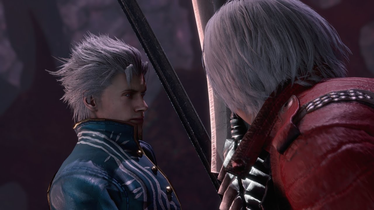 Vergil Vs Dante Full Fight Greatest Sword User || Dmc4 - YouTube