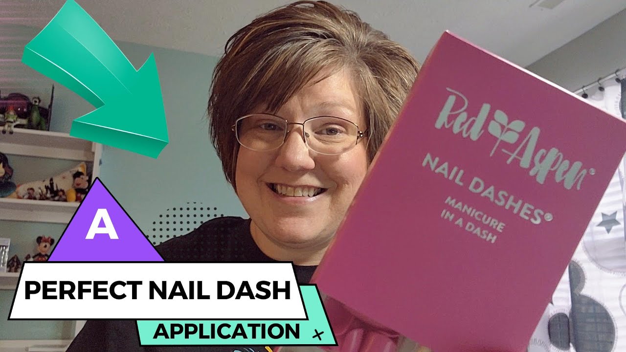 How to Apply Red Aspen Nail Dashes - YouTube