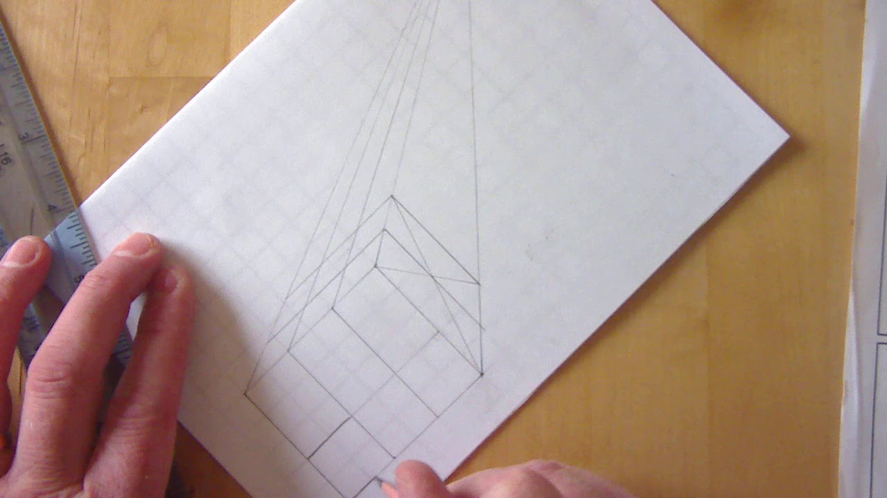 1 Point Perspective block 11 - YouTube