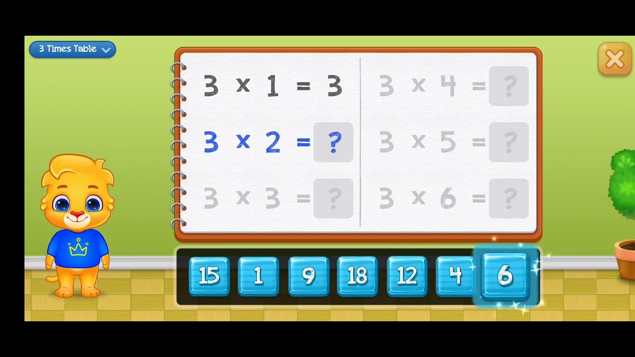 3x1=3 Multiplication, Table of Three 3 Tables SongMultiplication Time ...