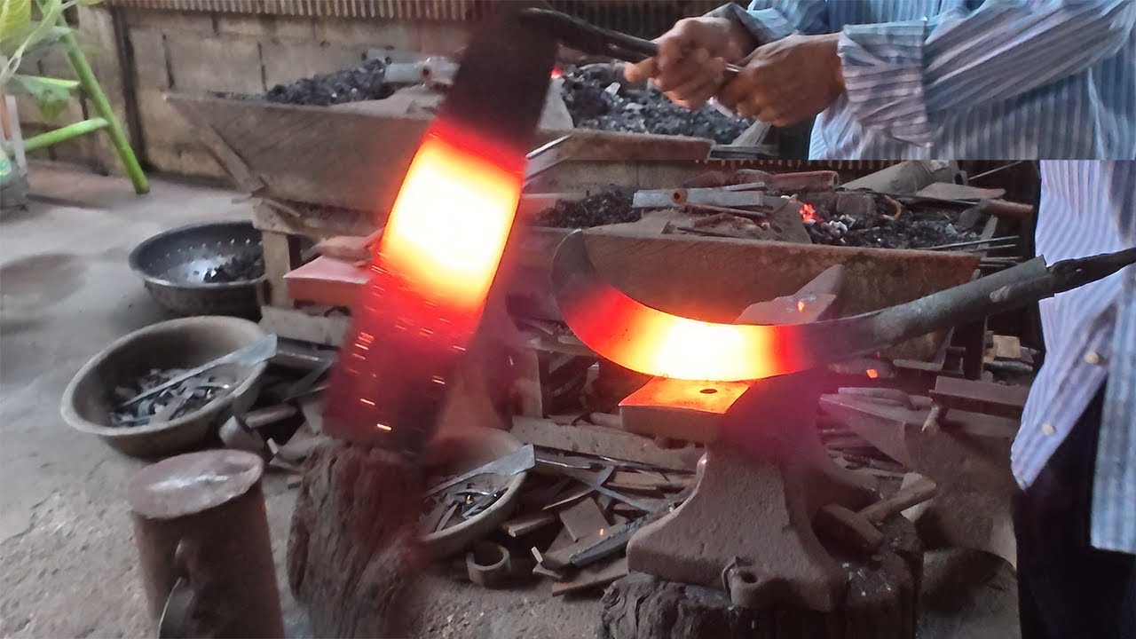 How to make a new metal knife- Blacksmith Skill make a new metal knife ...