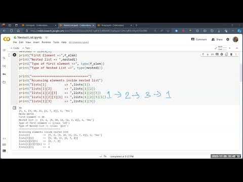 CSE110_Fall23_(List-(2)-(Nested List ,Tuple))__26_Nov - YouTube