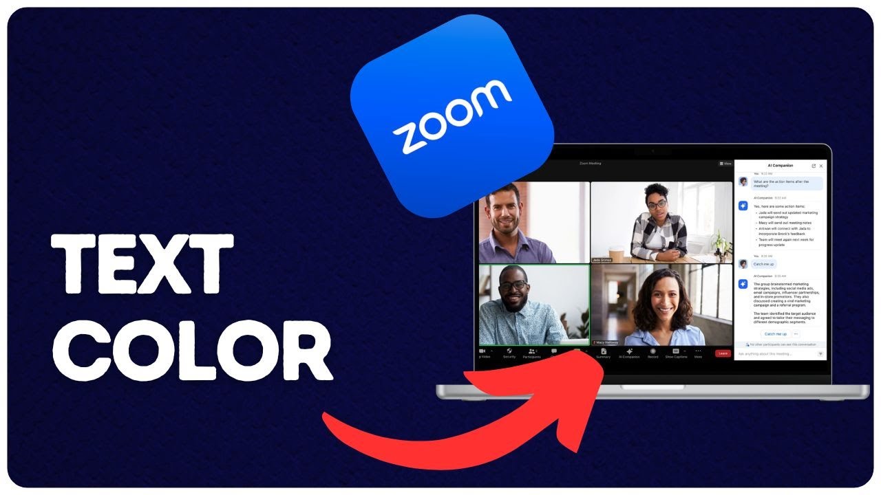 How to change text color on Zoom? - YouTube