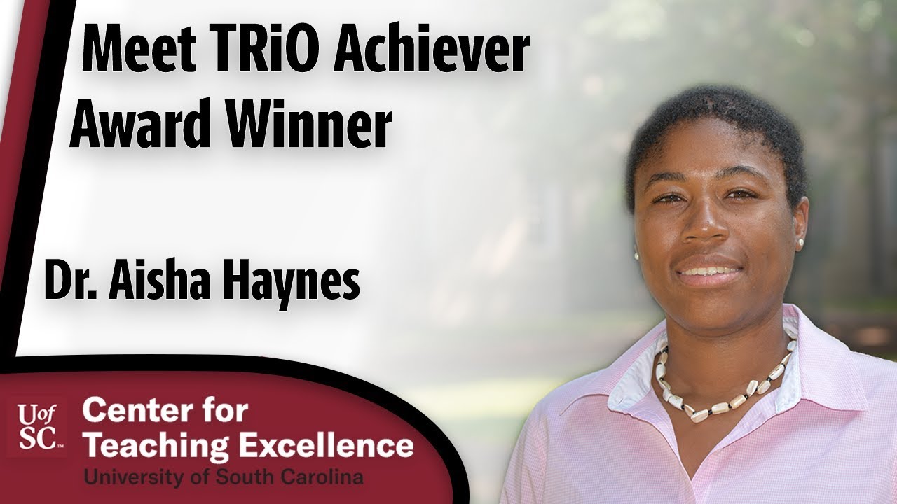 Meet Dr. Aisha Haynes: TRiO Achiever Award Winner - YouTube