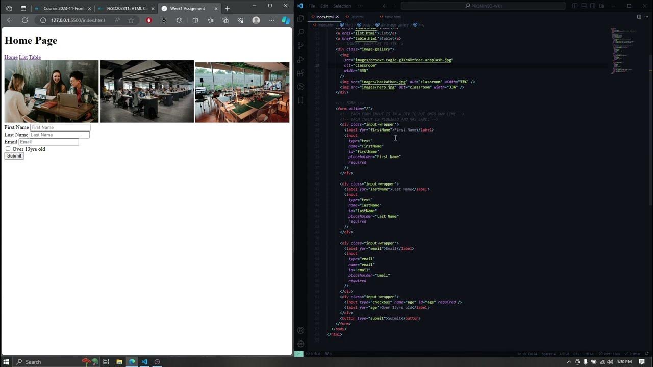 Promineo Week 1 Assignment - YouTube