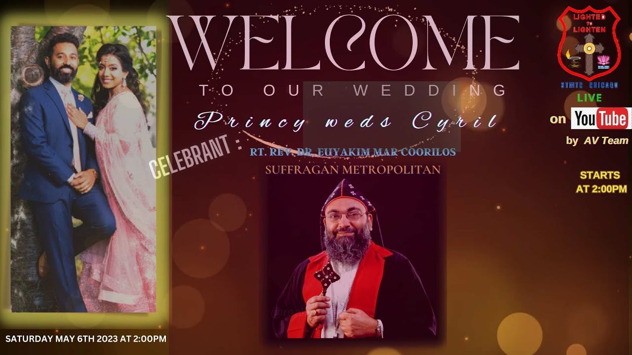 CYRIL GEORGE & PRINCY KOSHY||WEDDING CEREMONY - MAY 6, 2023 - YouTube