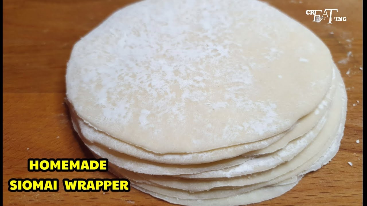 Siomai Wrapper from scratch | 2 Ingredients | No egg - YouTube