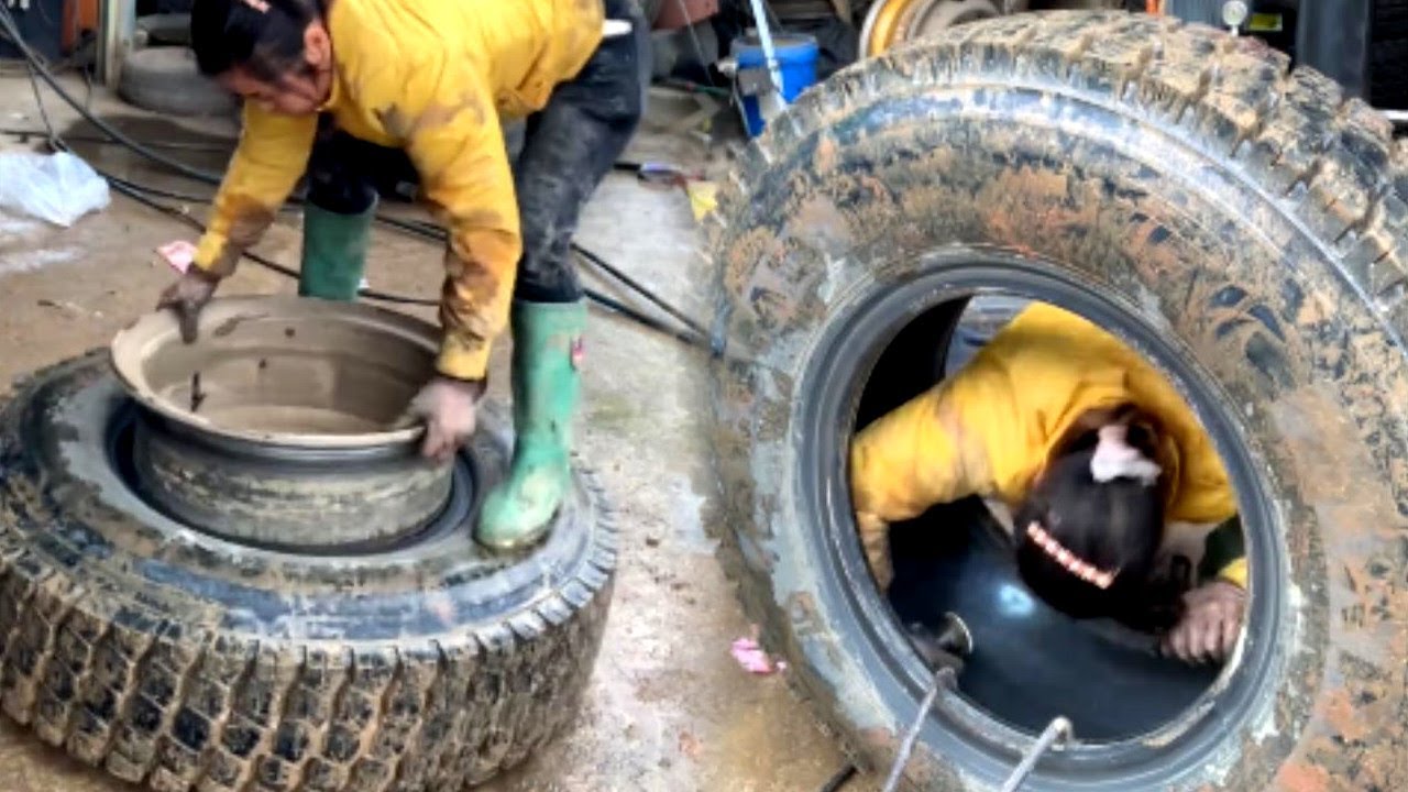 Puncture Tire Inner Tube Replacement - YouTube