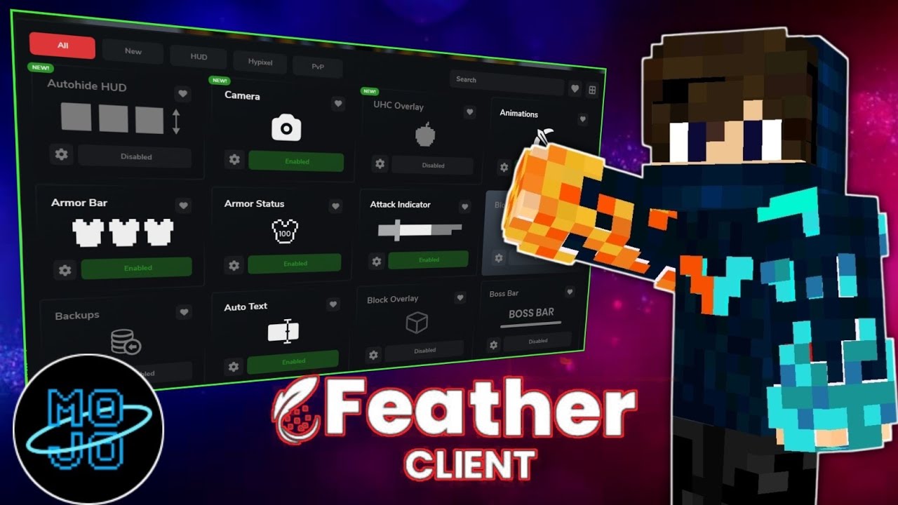 Feather Client Mojo Launcher Me Kaise Install Kare? - YouTube