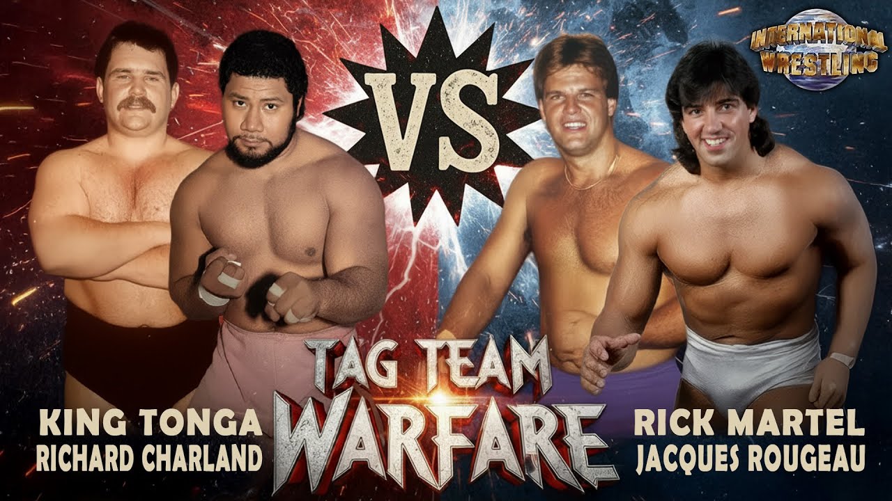King Tonga & Richard Charland VS Rick Martel & Jacques Rougeau - YouTube