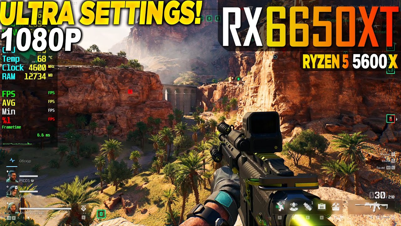 Delta Force RX 6650 XT + Ryzen 5 5600x - 1080p Ultra, - YouTube