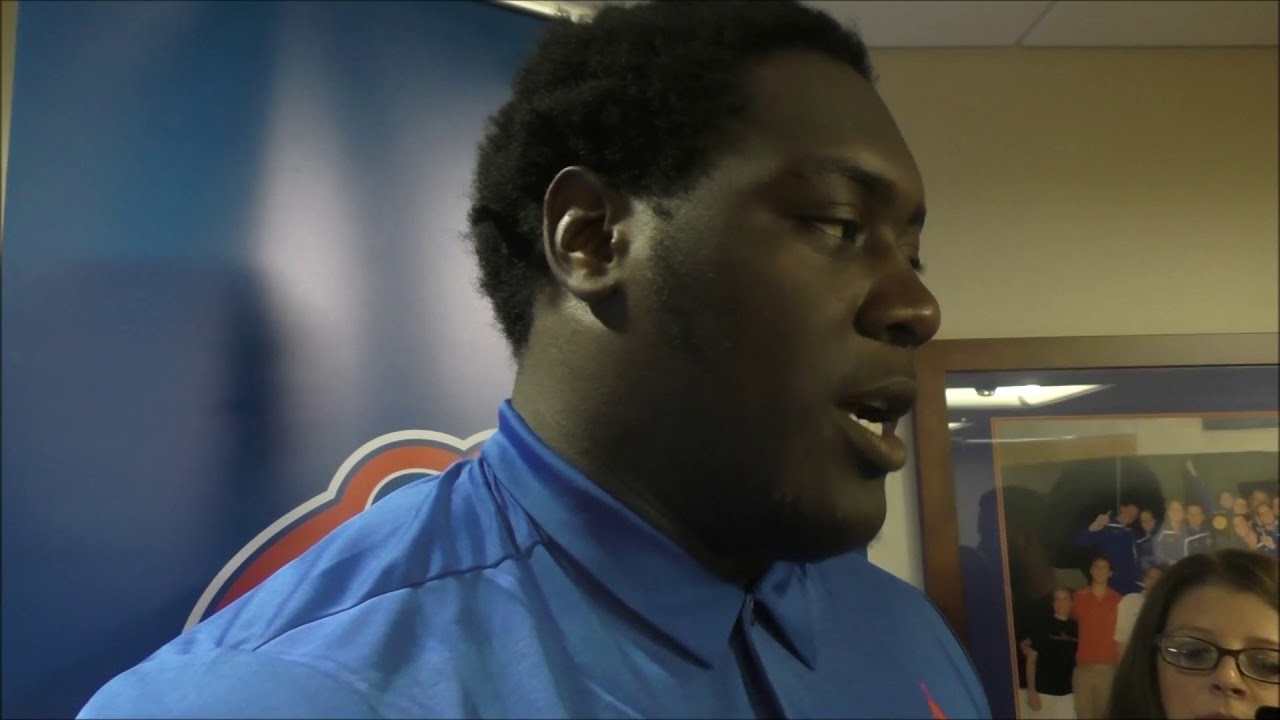 TJ Slaton talks about the defensive line a couple of weeks into fall ...