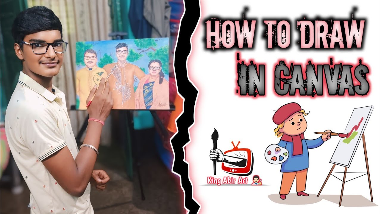 how to draw in canvas . 1st try in canvas - YouTube