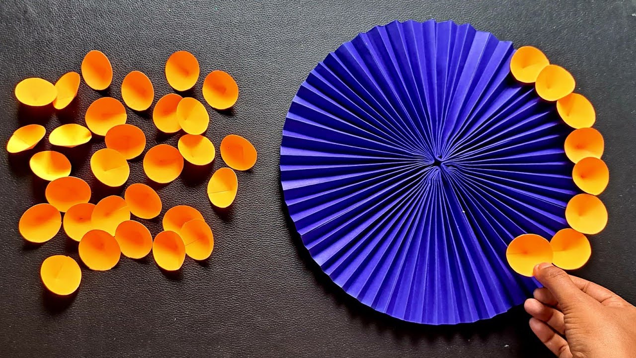 Beautiful Paper Flower Wall hanging/Home Decoration Ideas/Paper Caft ...