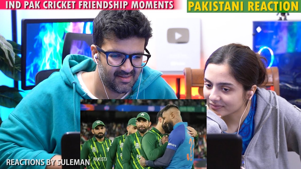 Pakistani Couple Reacts To India vs Pakistan Friendship Moments in ...