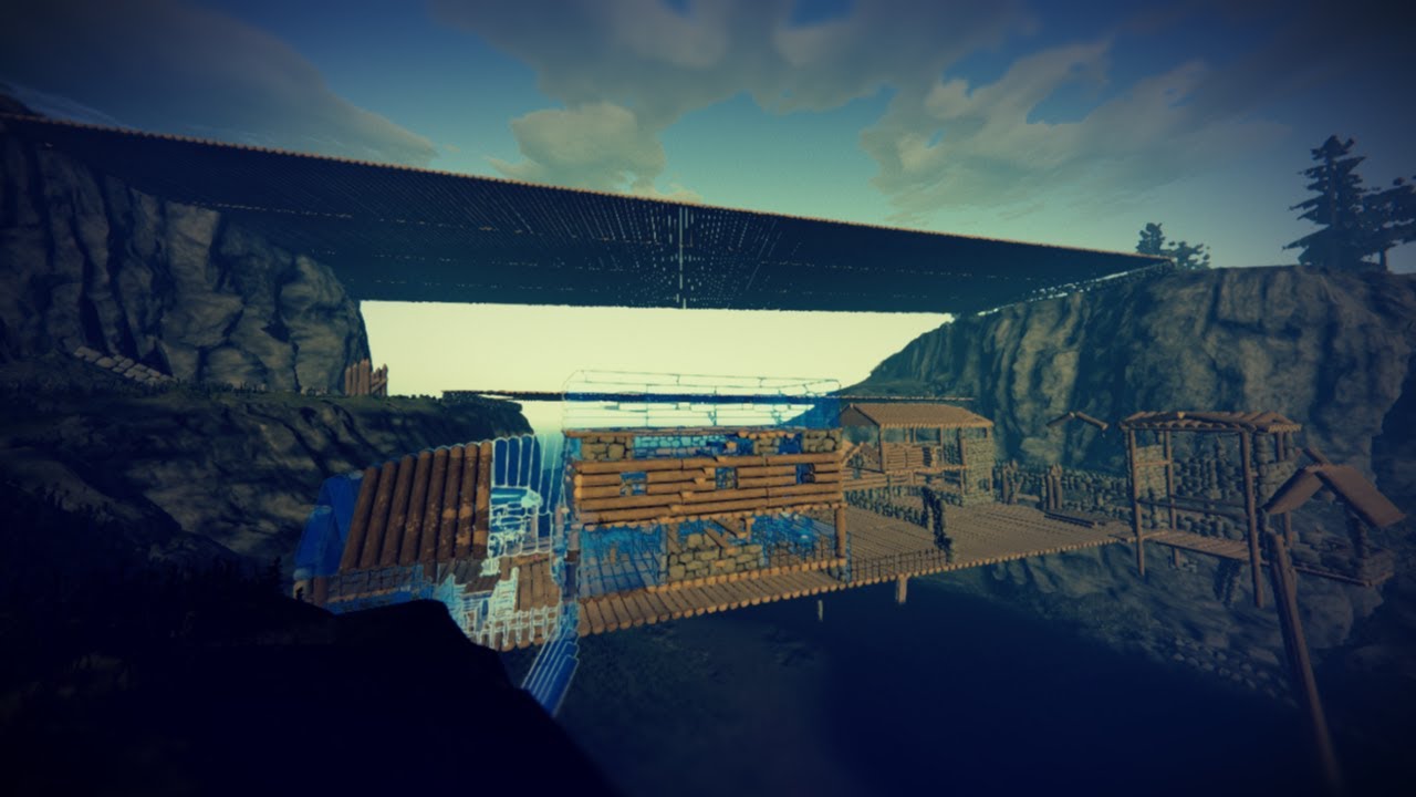 The Forest S2E14.75 - Drawbridge and Raft Lift towers done, working on ...