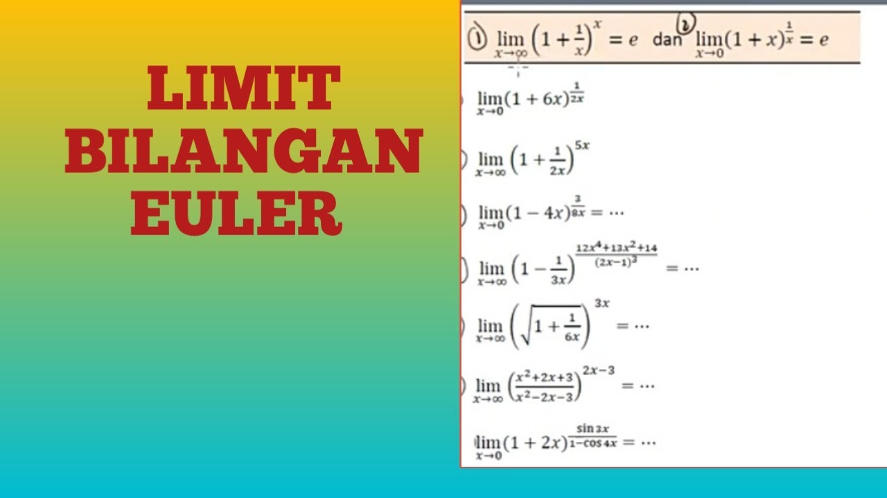 LIMIT BILANGAN e - YouTube