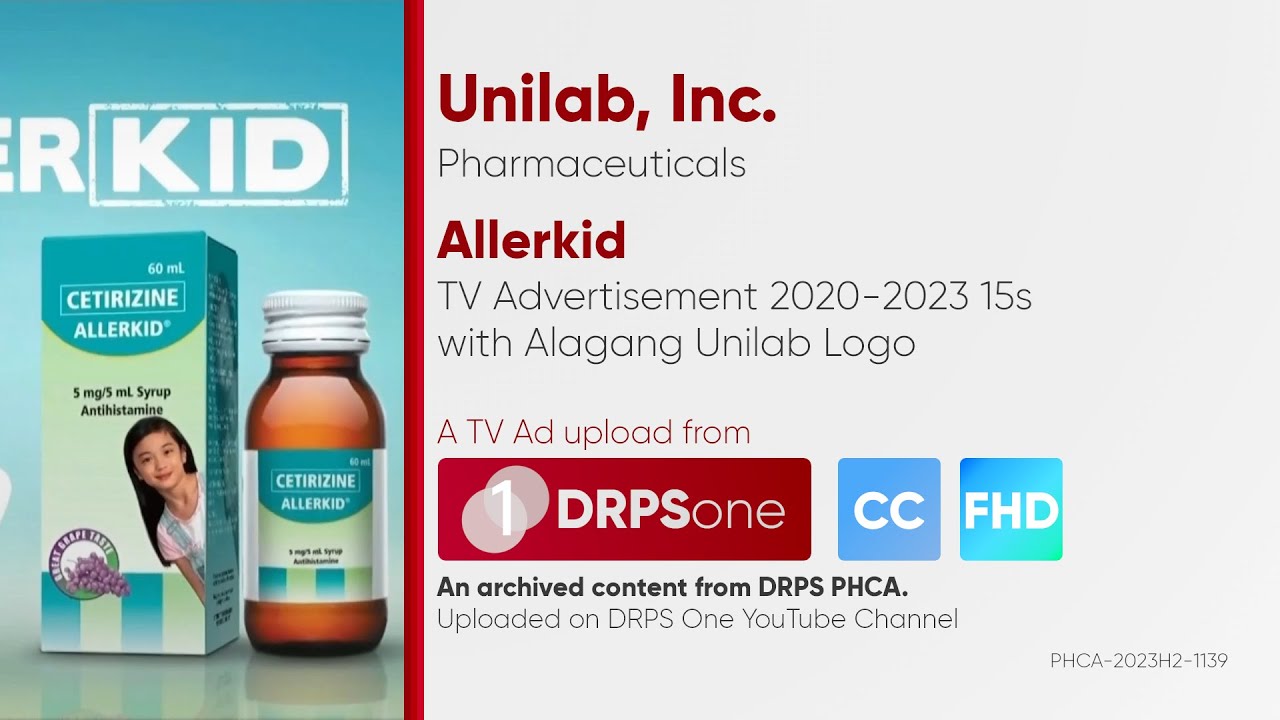 Allerkid TV Ad 2020-2023 15s (Philippines, With Alagang Unilab Logo ...
