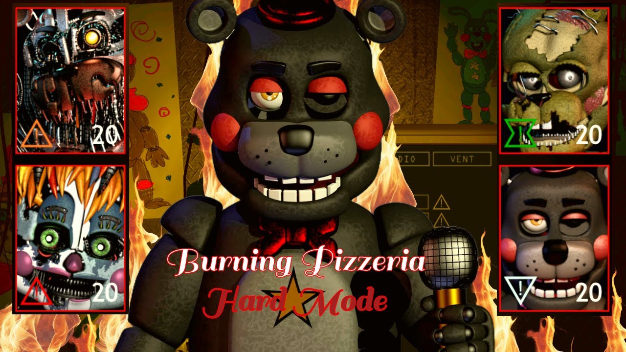 Burning Pizzeria Hard Mode || FFPS CN - YouTube