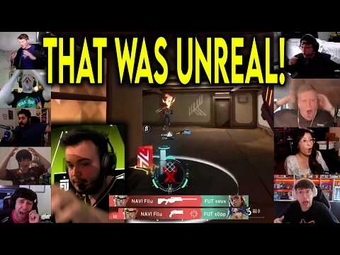 Valorant Streamers React To NAVI Filu HITTING THE CRAZIEST 1v2 CLUTCH Against FUT In VCT
