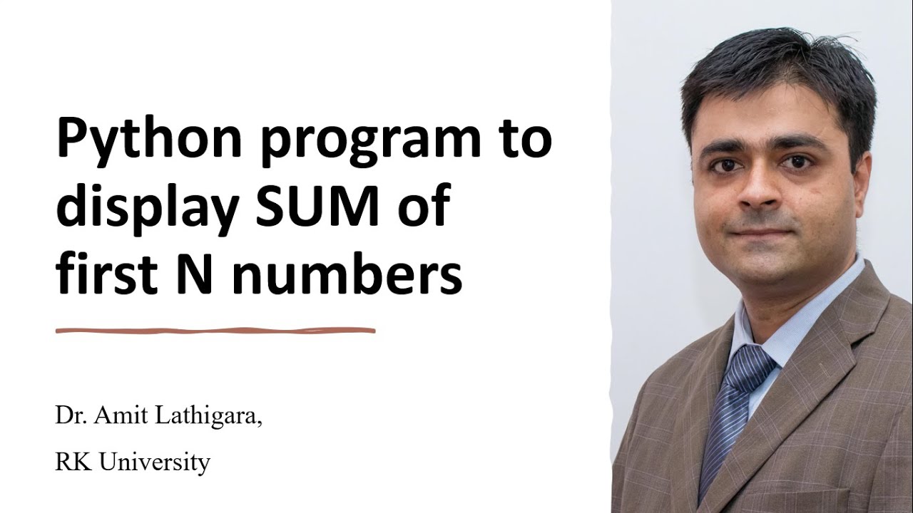 Python Program To Display Sum Of First N Even Numbers Youtube