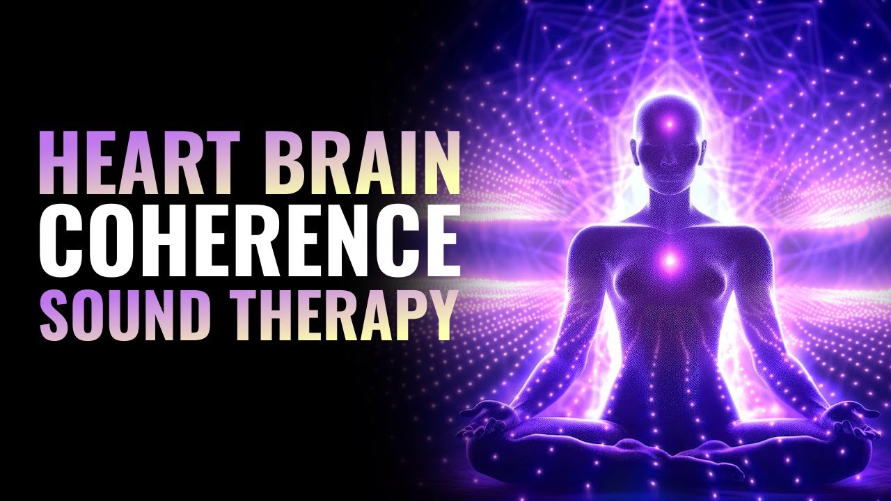Heart Brain Coherence Sound Therapy | 0.1hz Binaural Beats ...
