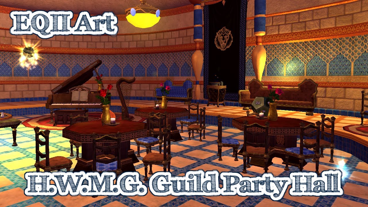 EQ2 Art: Jadia ~ H.W.M.G. Guild Party Hall - YouTube