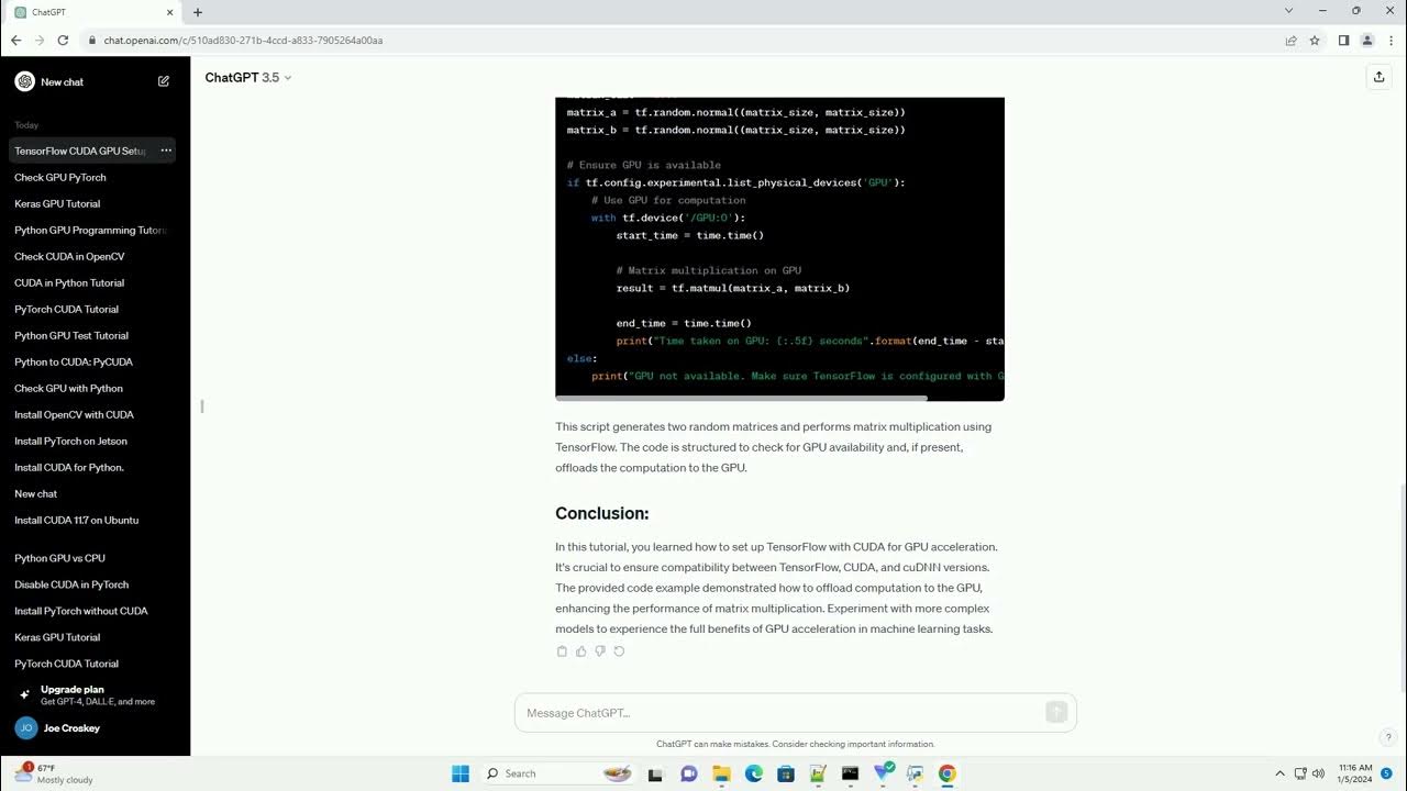 python tensorflow cuda compatibility - YouTube