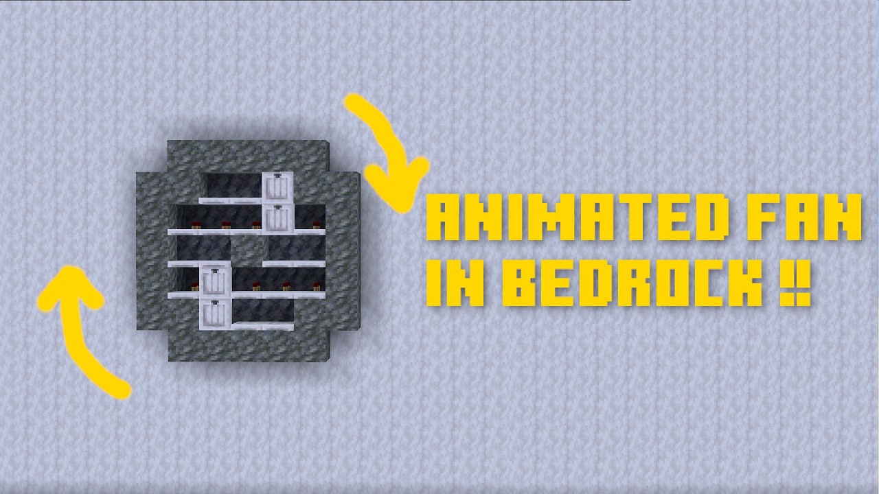 How to Make an 5x5 Animated Fan in Minecraft Bedrock | Buildstone ...