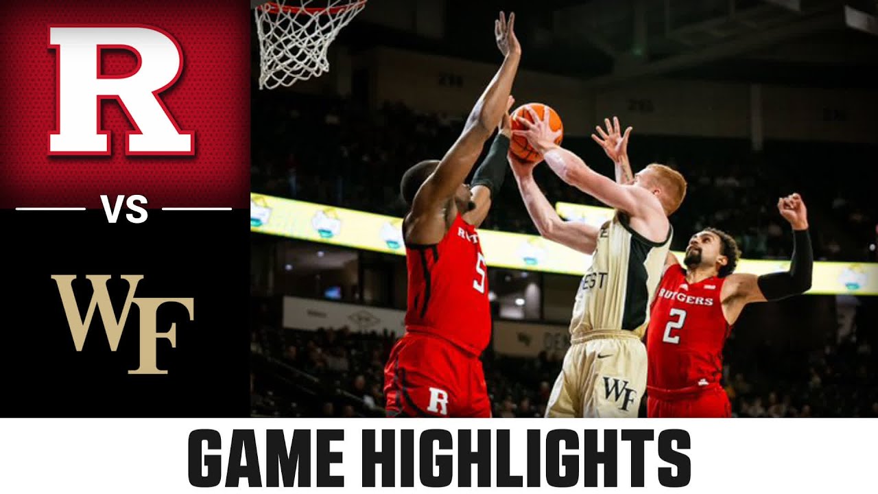 Rutgers vs. Wake Forest Game Highlights | 2023-24 ACC Men's Basketball ...
