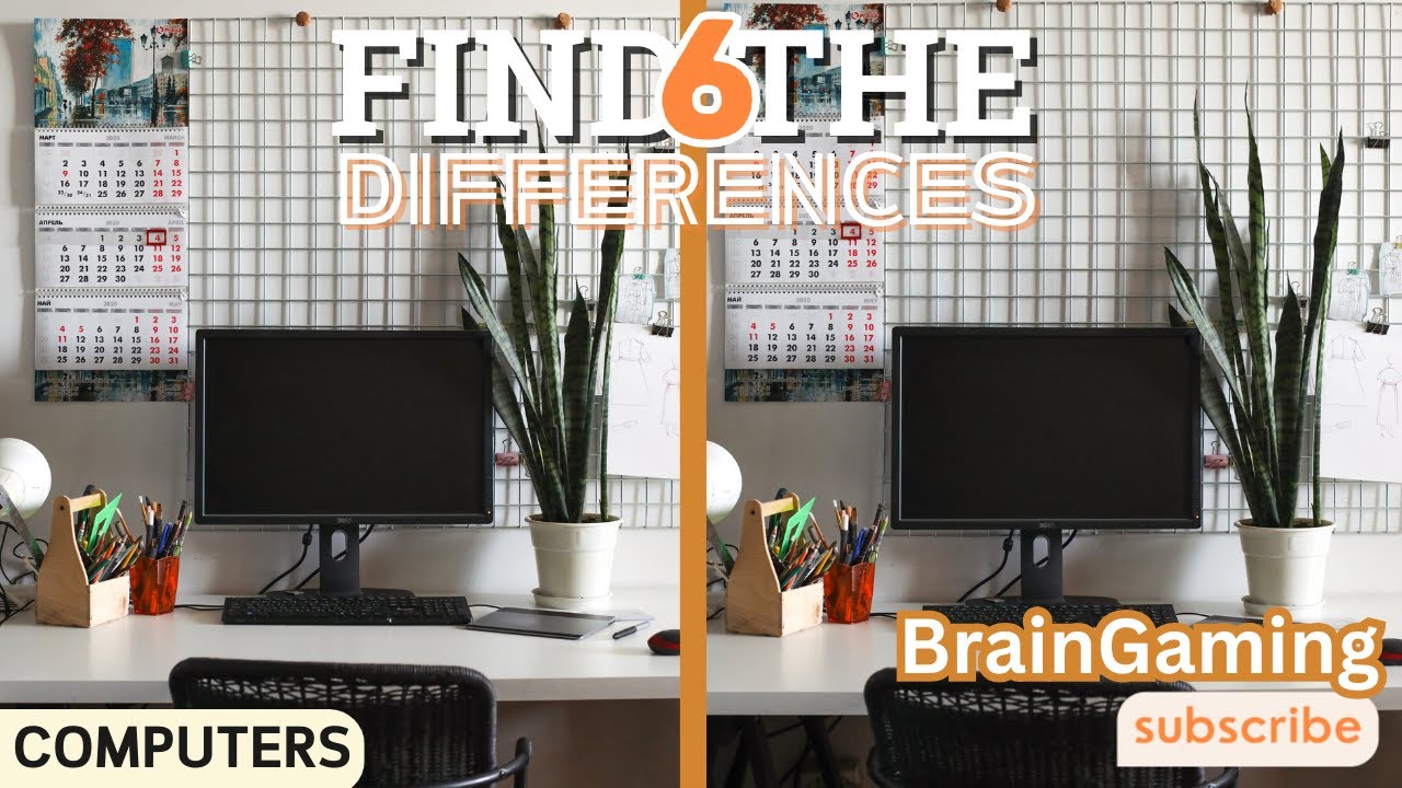 BrainGaming - Find the Difference Puzzle 9 (Find the 6 Differences ...