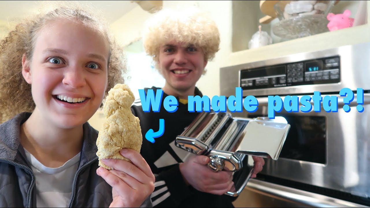 Attempting to Cook Homemade Pasta w/Sam - YouTube