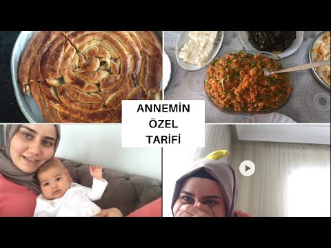 ANNEMİN KALABALIK MİSAFİR SOFRASI | TAHİNLİ ÇÖREK TARİFİ | İNTERNETTEN YAPTIĞI ALIŞVERİŞ |ANNE VLOGU