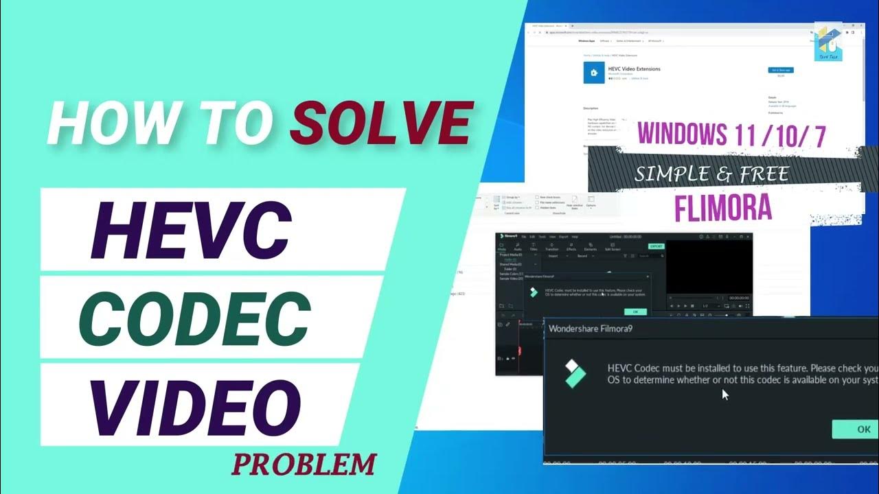 Hevc Video Extension Problem Solved | Premiere Pro | Filmora | Free Converter Win 11 / 10 | 2023 ...
