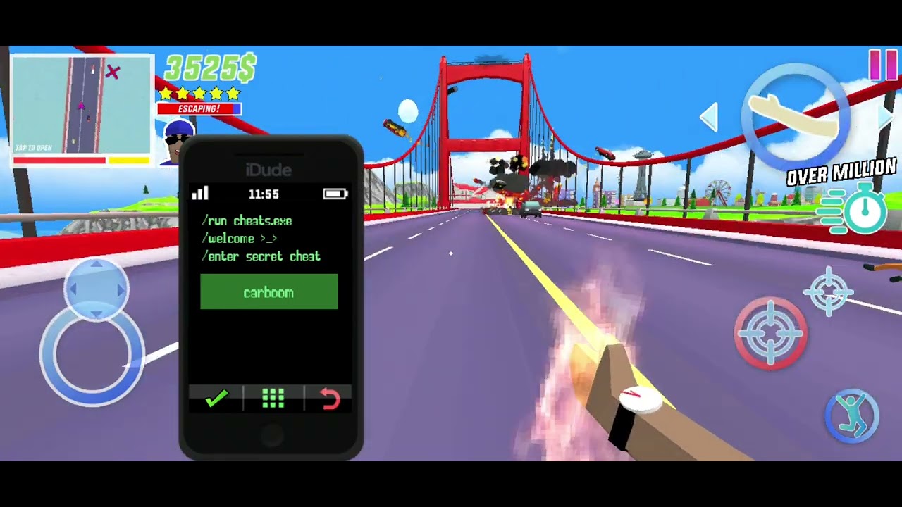 how to crash your game with cammonds in dude theft wars fast way to ...