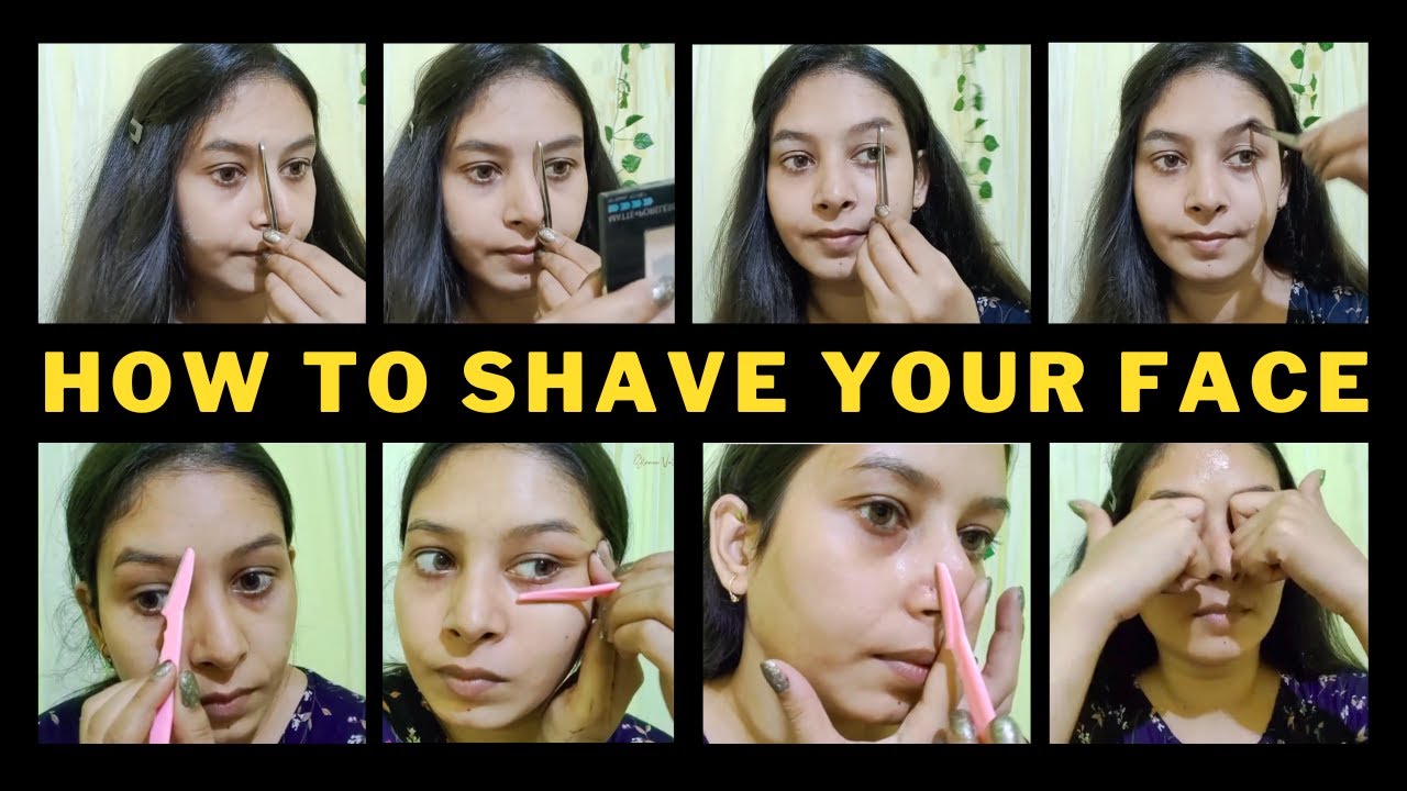 FACIAL HAIR REMOVAL | SHAVE FACE | SHAPE EYEBROWS | MYTH vs FACT ...