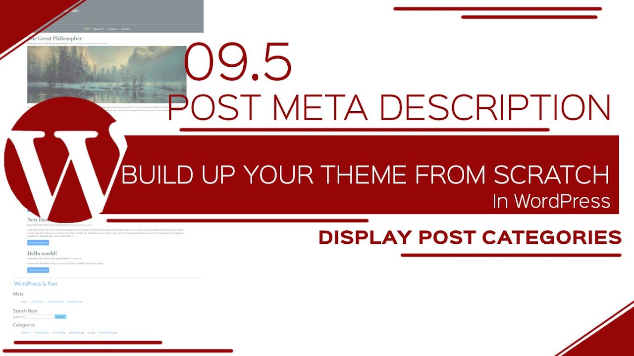 How To Display Categories Of Posts WordPress Tutorial For Beginners How To Display Categories Of Posts WordPress Tutorial For Beginners