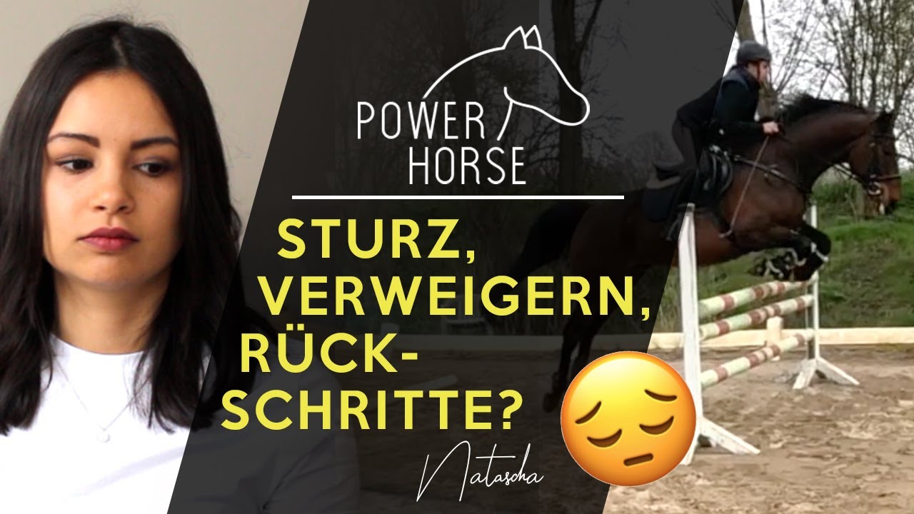 STURZ beim Springen / Verweigern / RÜCKSCHRITTE beim Reiten? - YouTube