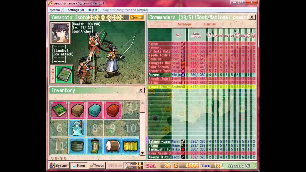 Sengoku Rance | True Route Walkthrough Part 13 (Rance VII Let's Play ...