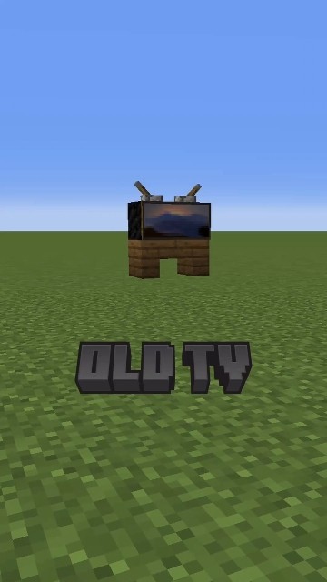 Old TV Tutorial! Follow for DAILY Minecraft Content! #minecraft # ...