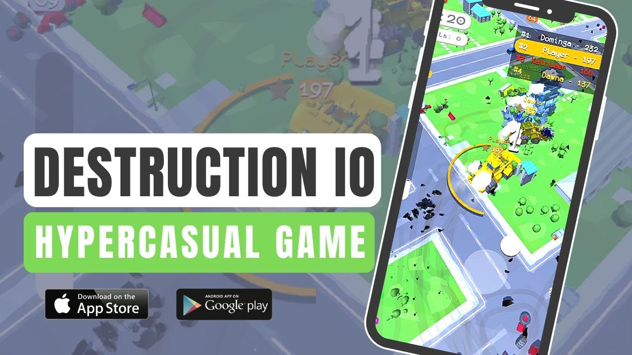Destruction io 🚚🚧👷🏻‍♀️ Gameplay, Android, iOS, Mobile Game - YouTube